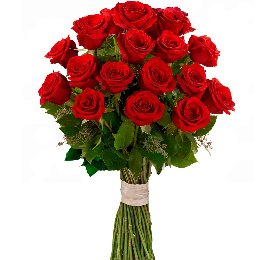 Tradition Flower bouquet with 18 roses to Brazil
