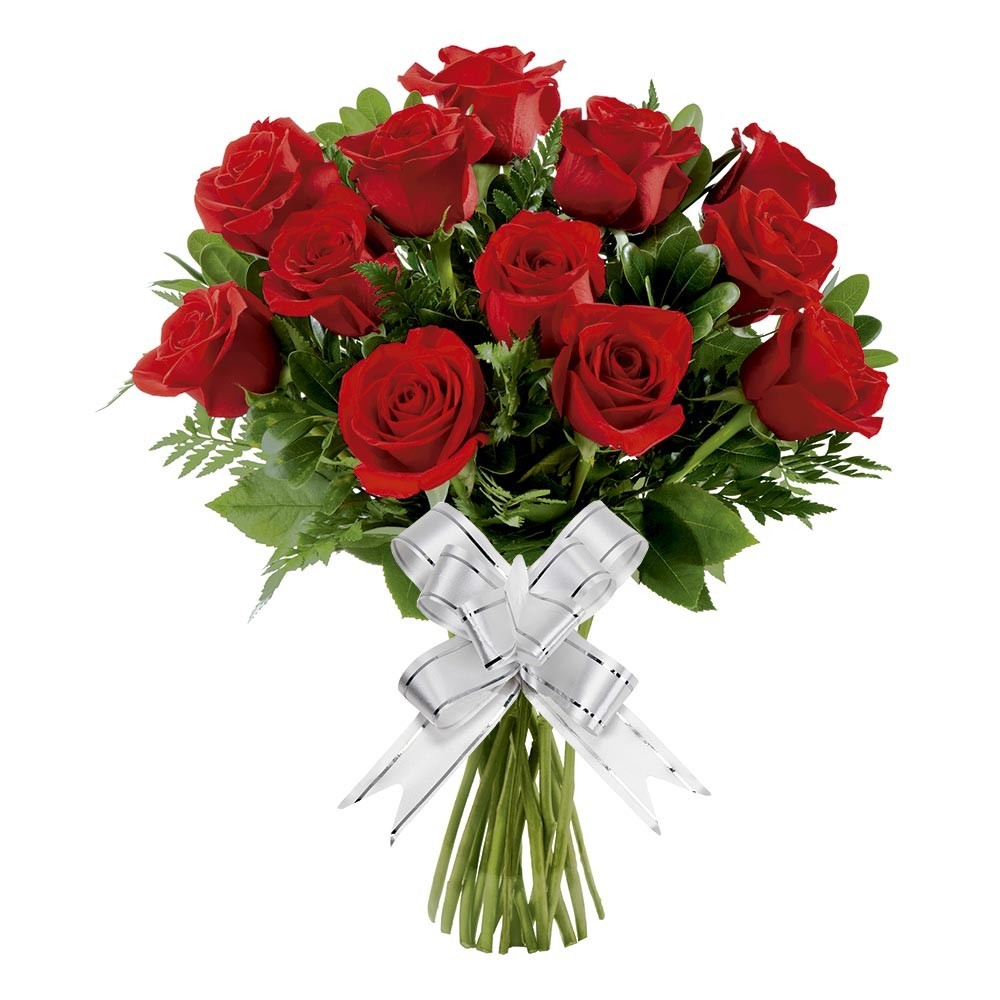 Tradition Bouquet of Flowers 12 Roses to Brazil