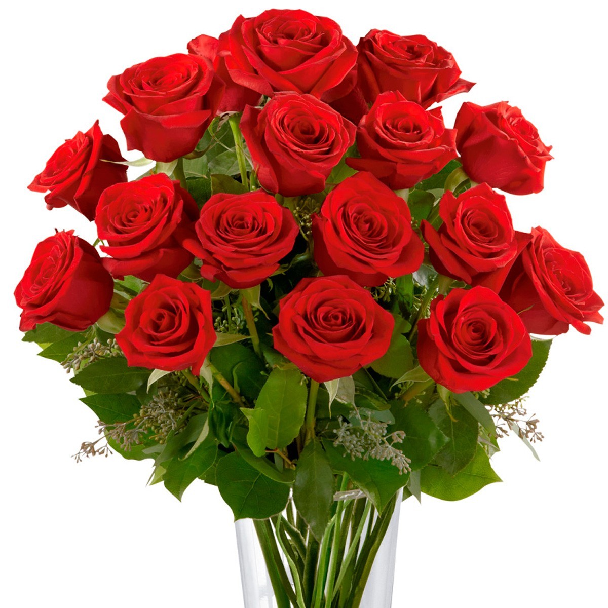 Tradition Flower bouquet with 18 roses to Brazil